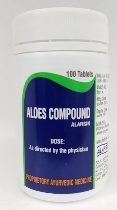 Alarsin Aloes Compound Tablet (100 tab) – Greenleafdrugstore