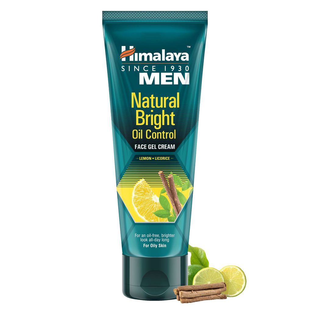 Himalaya Men Natural Bright Oil Control Face Gel Cream (50g ...