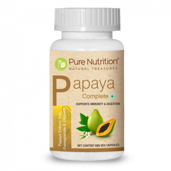 Pure Nutrition Papaya Complete (60 Veg Capsules) – Greenleafdrugstore